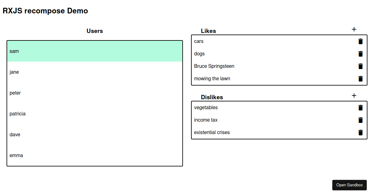 Rxjs And Recompose Demo Codesandbox