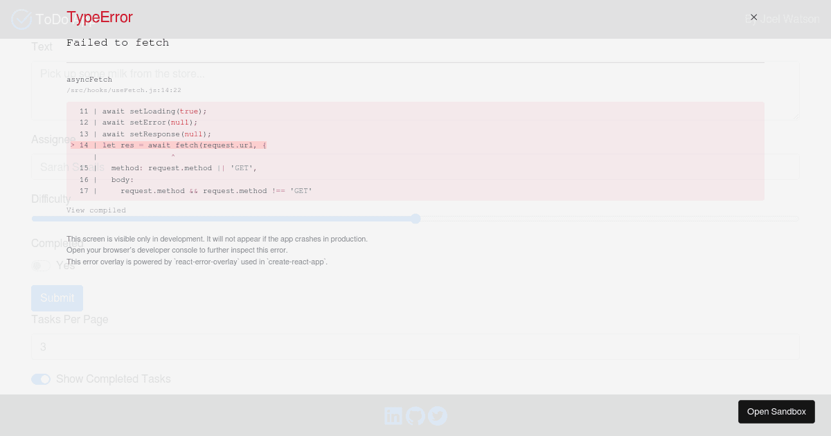 react-to-do - Codesandbox
