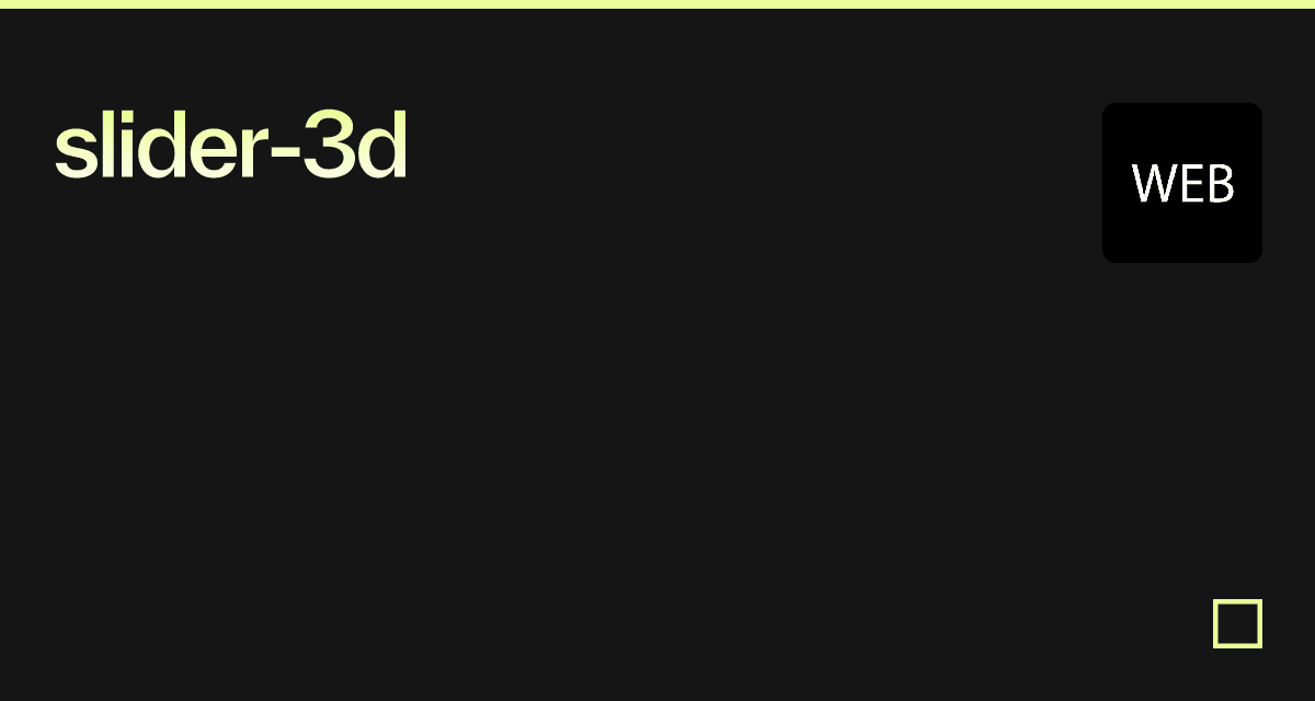 slider-3d (solved) - Codesandbox slider-3d (solved) - Codesandbox