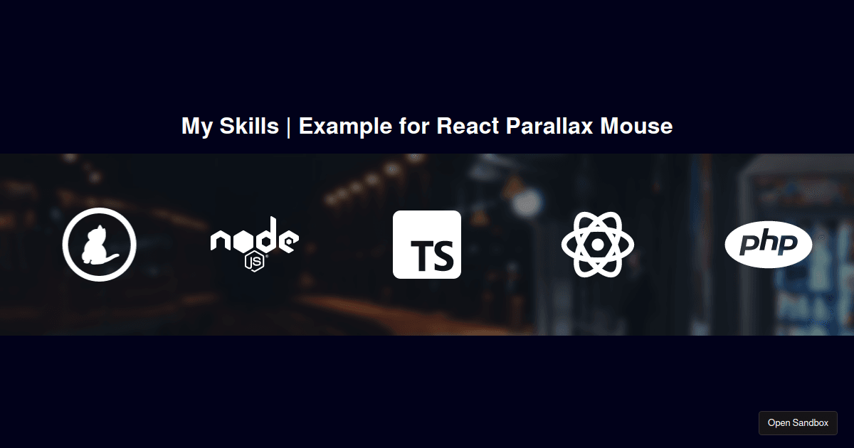 react-parallax-mouse Example (forked) - Codesandbox