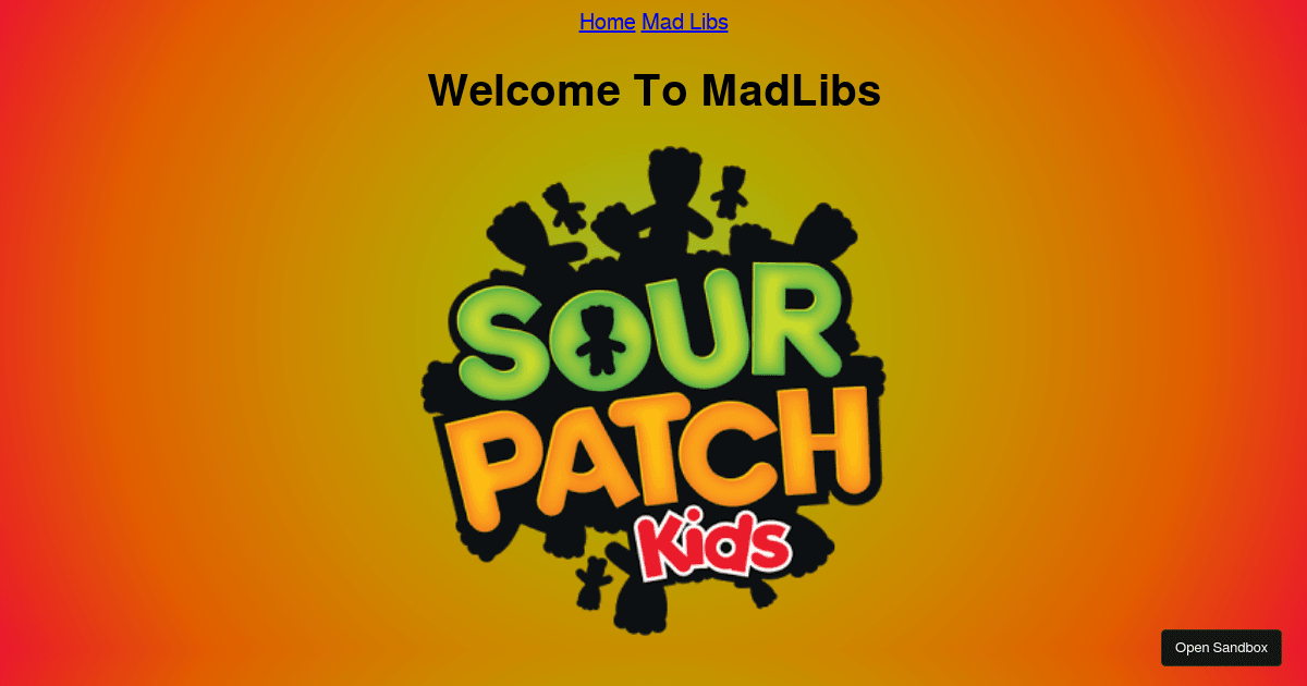 mad-libs-group-project - Codesandbox