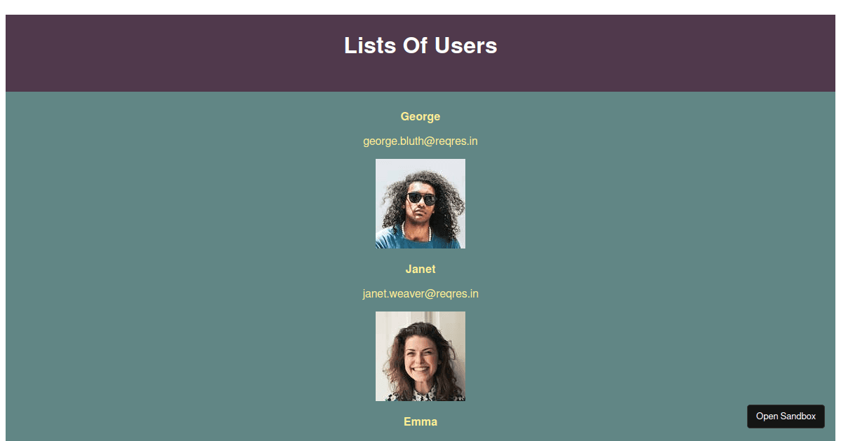 userlist - Codesandbox