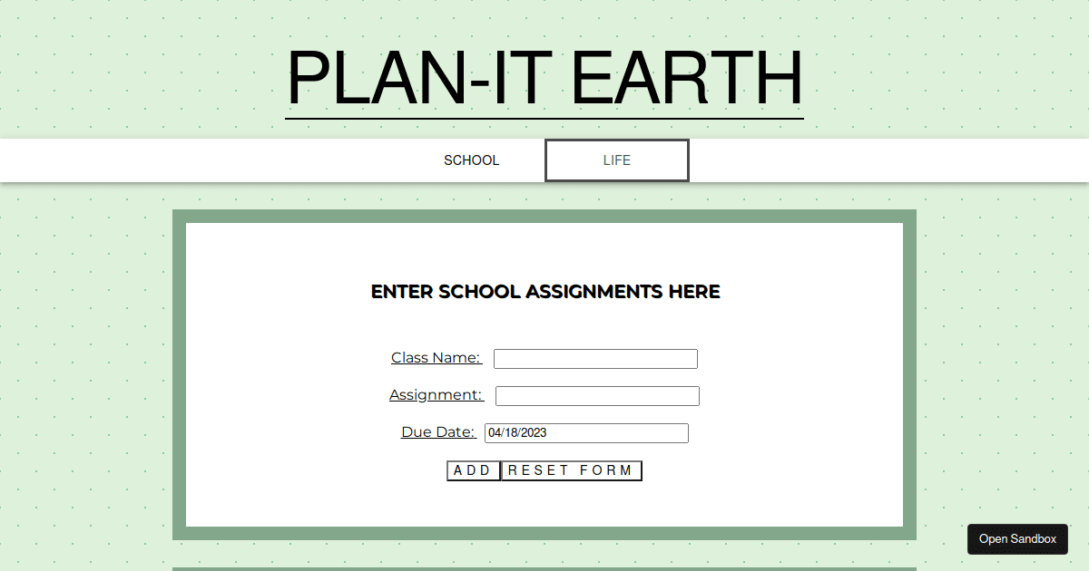 project6.updated - Codesandbox