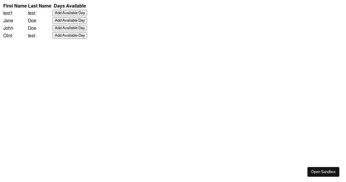 Adding value on specific table row - Codesandbox Adding value on specific table row - Codesandbox