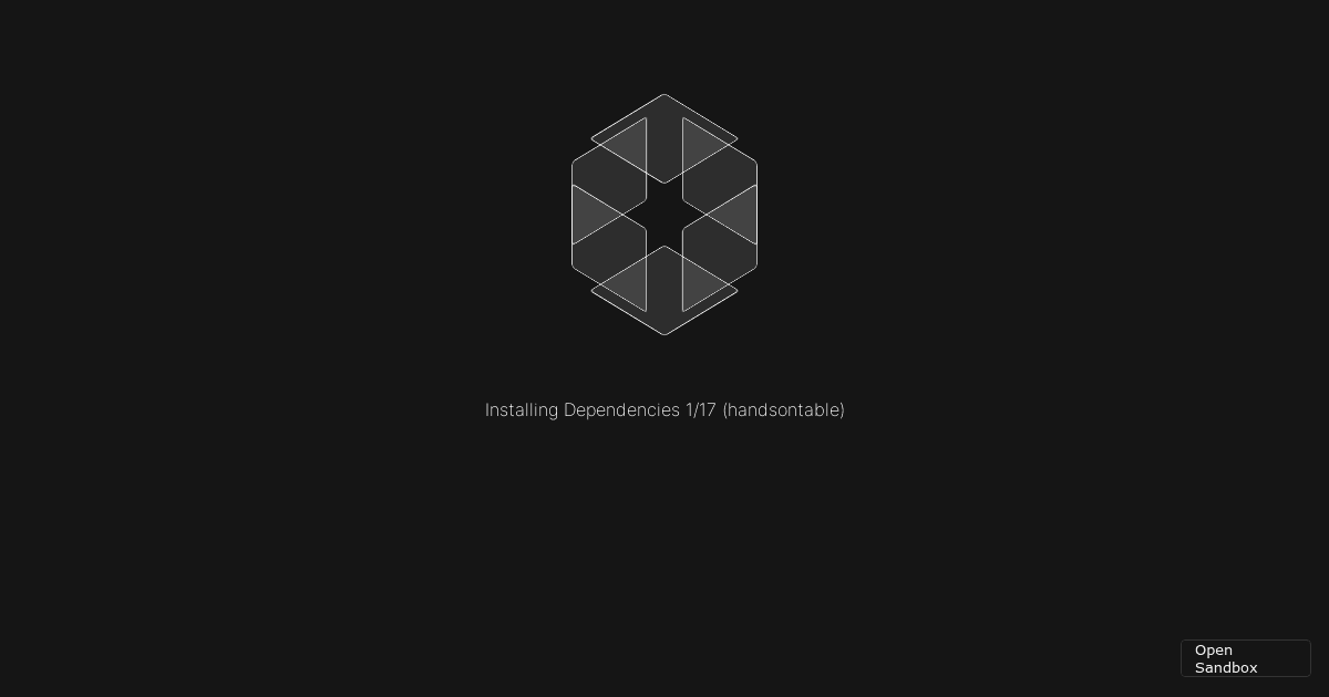 handsontable/examples: pull-request - Codesandbox
