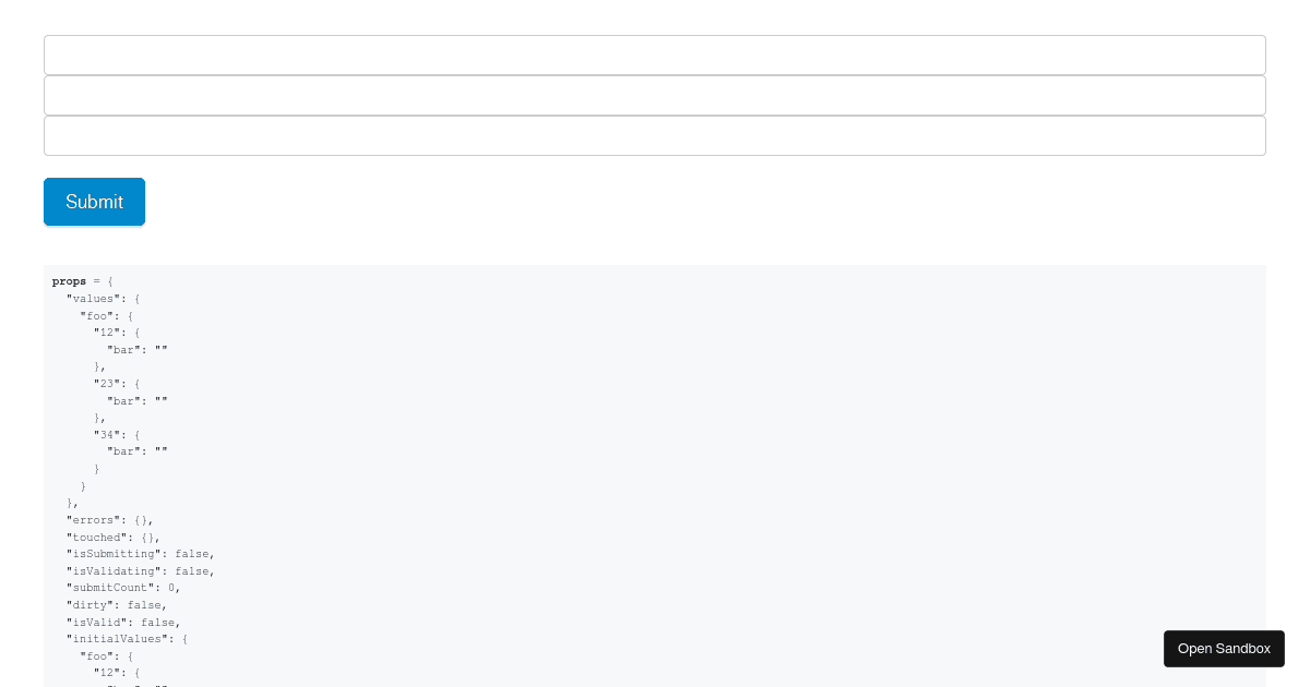 Formik Codesandbox Template (forked) - Codesandbox