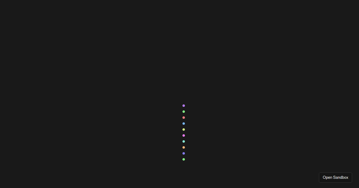 Dots Vertical - Codesandbox