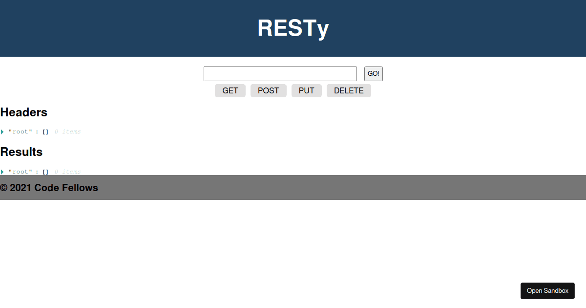 resty - Codesandbox