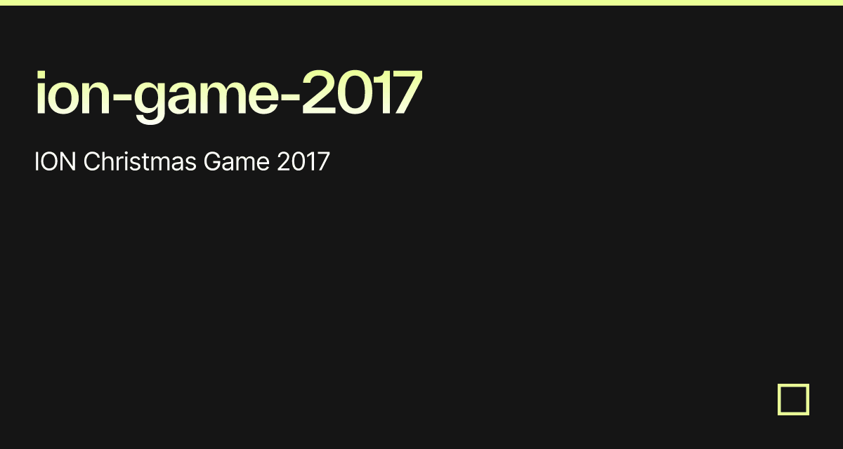 ion-game-2017 - Codesandbox