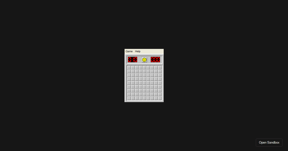 minesweeper - Codesandbox