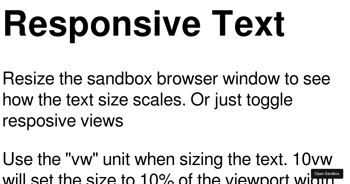 responsive-text - Codesandbox