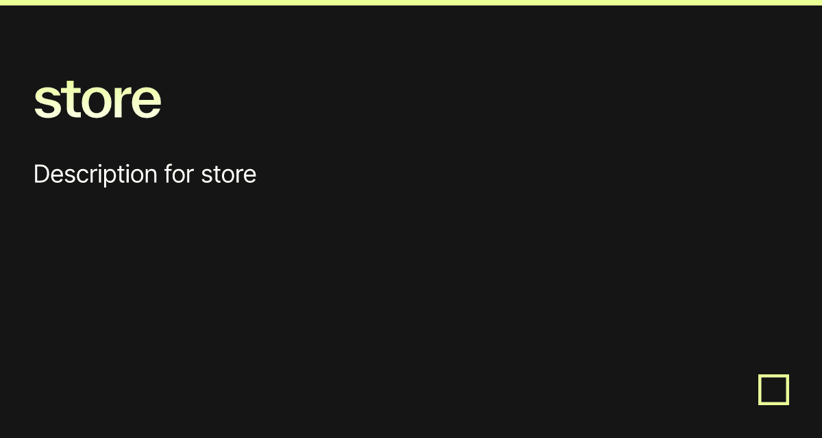 store - Codesandbox