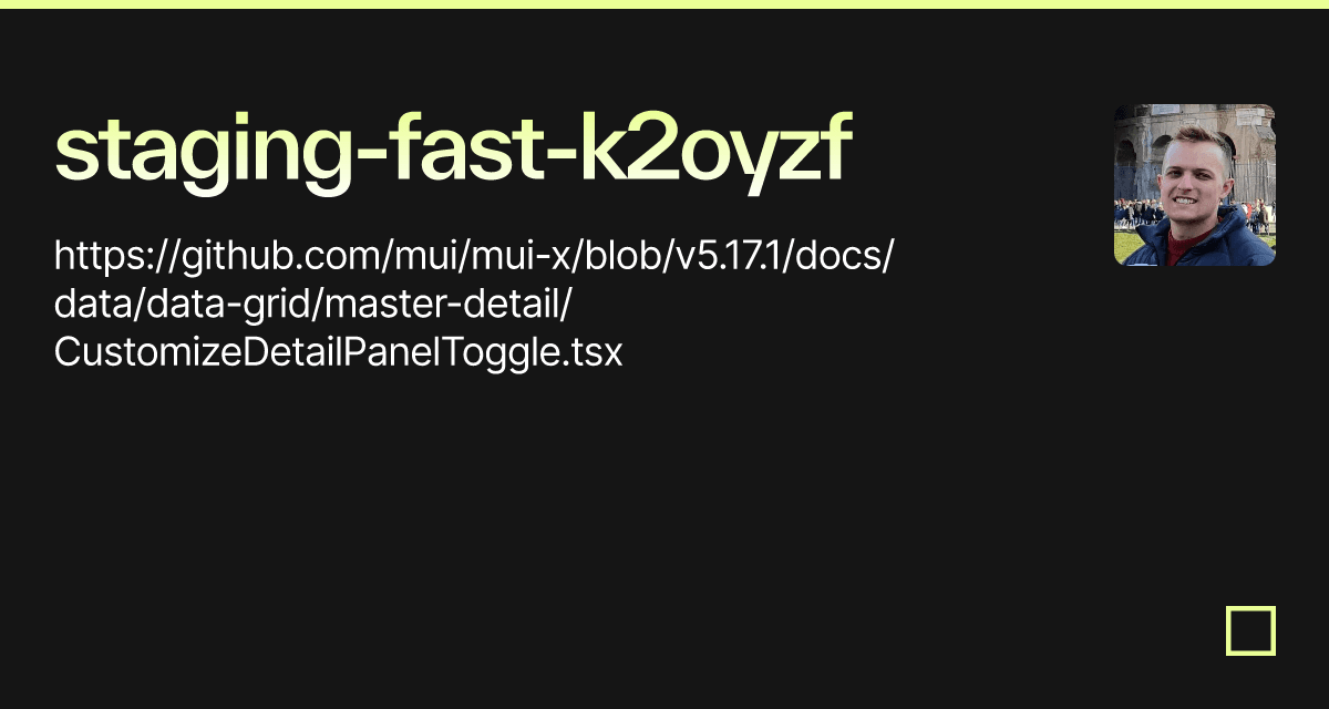 staging-fast-k2oyzf - Codesandbox