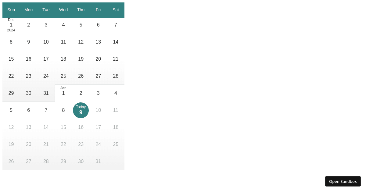 react-infinite-calendar (forked) - Codesandbox