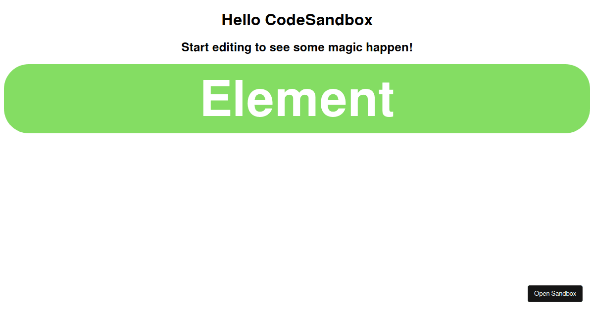 CSS Stylesheet - Codesandbox