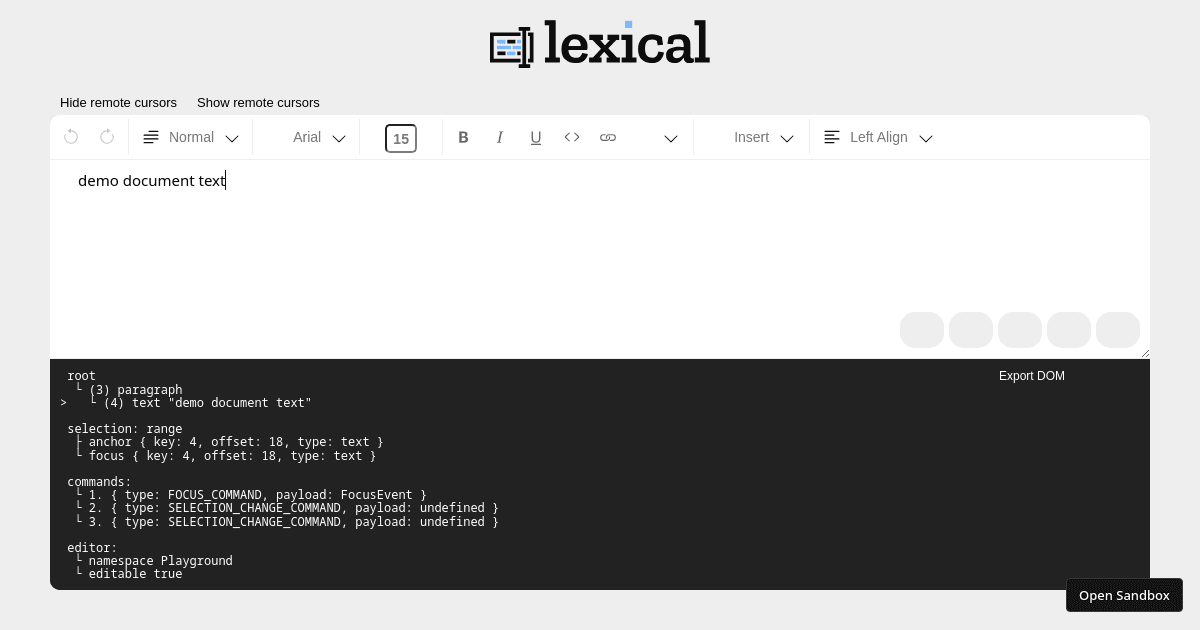 codox-lexical-basic - Codesandbox