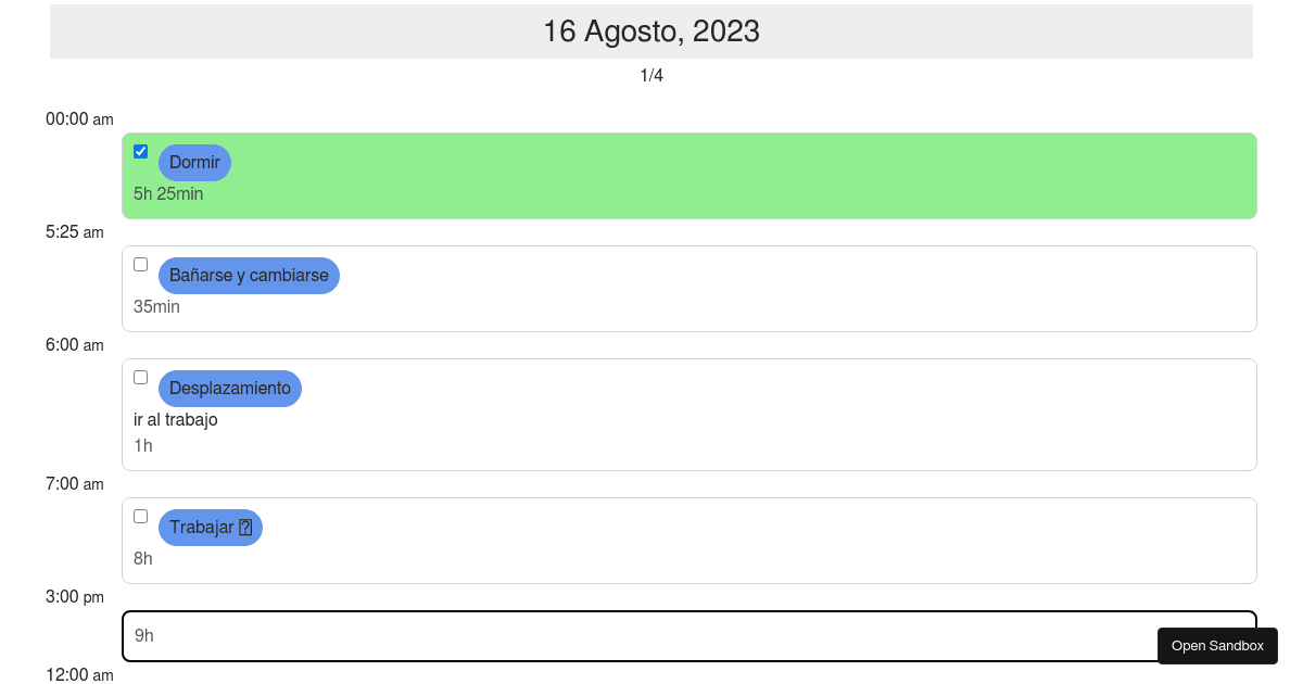 Task List - Codesandbox