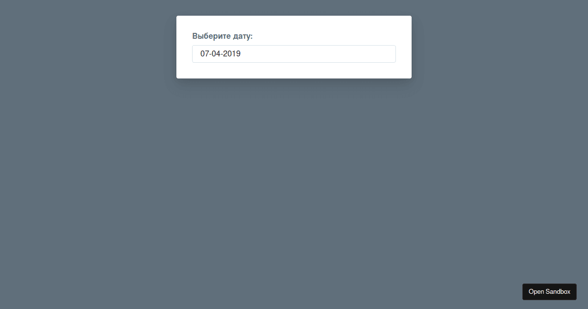 Pickaday Vue 3 Reusable Component - Codesandbox
