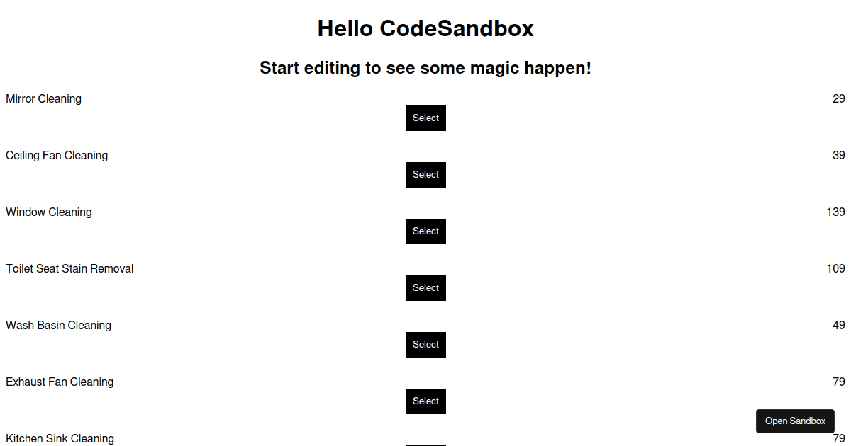 update state - Codesandbox