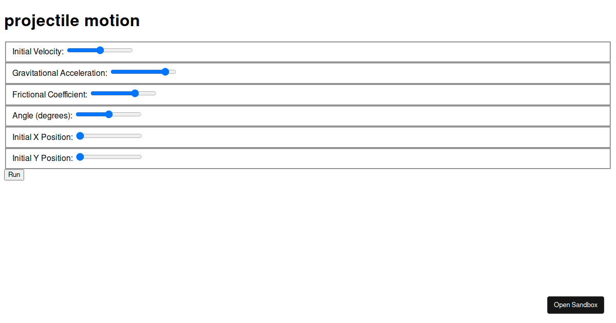 projectile-motion - Codesandbox