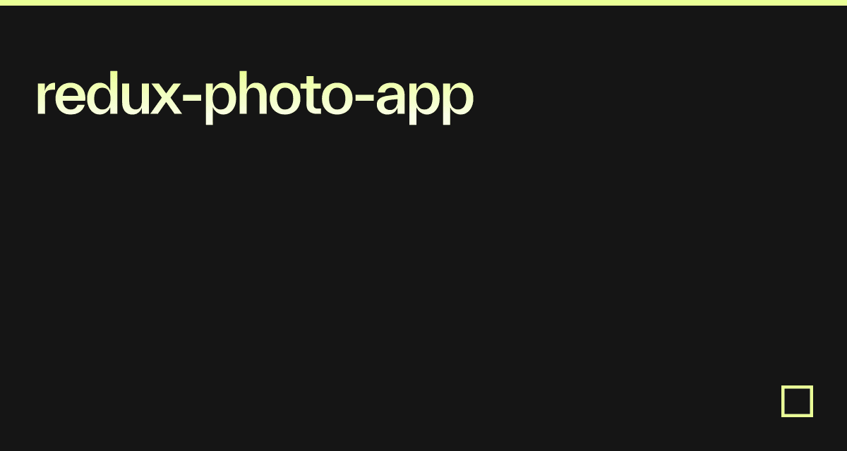 redux-photo-app - Codesandbox