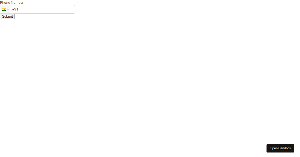 React Phone Input 2 Forked Codesandbox
