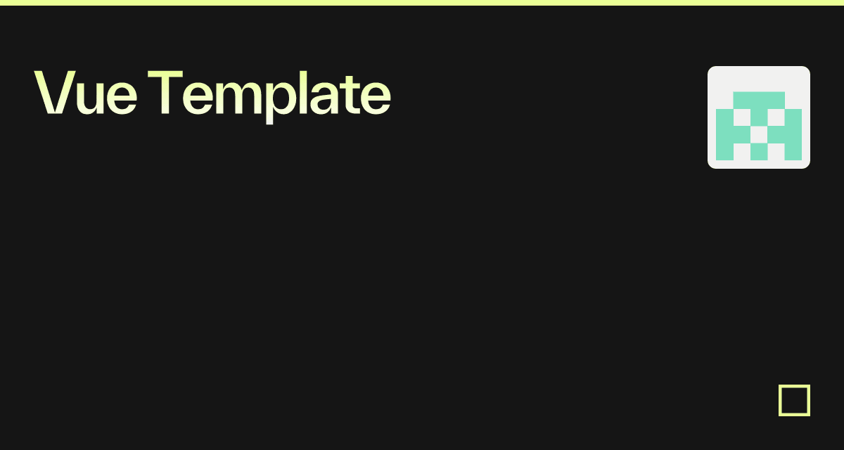 Vue Template - Codesandbox