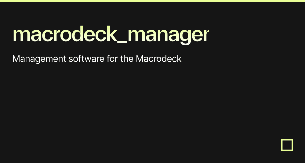 macrodeck_management_software - Codesandbox