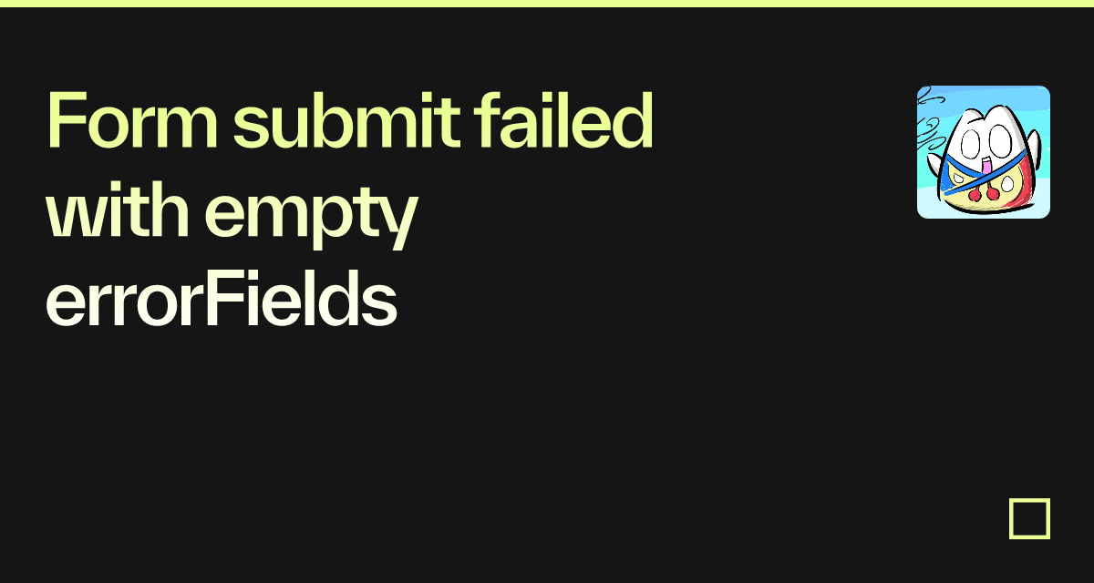 Form submit failed with empty errorFields - Codesandbox