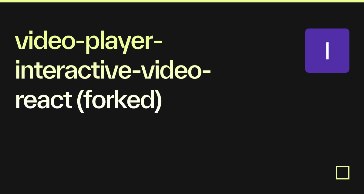 video-player-interactive-video-react (forked) - Codesandbox