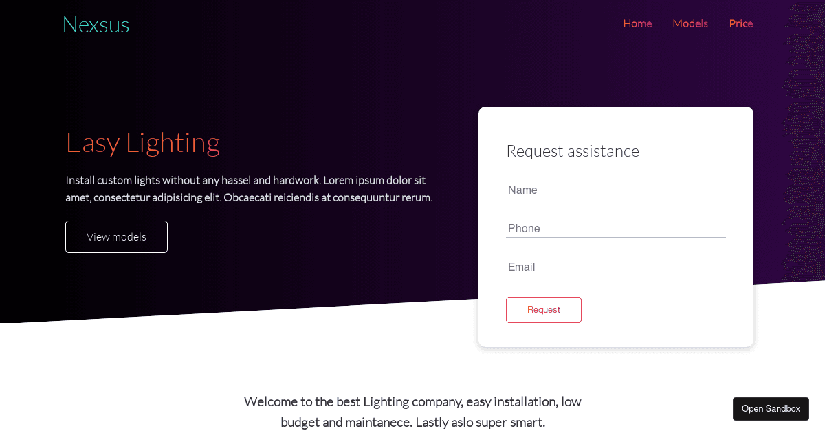 nexsus - Codesandbox