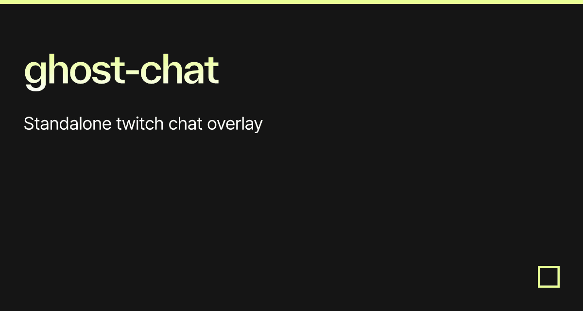 ghost-chat - Codesandbox