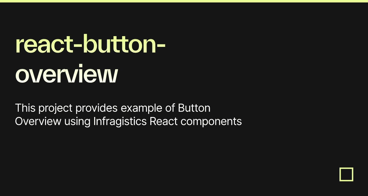 react-button-overview - Codesandbox