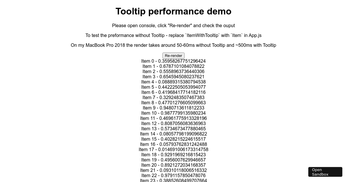 radix-tooltip-preformance - Codesandbox