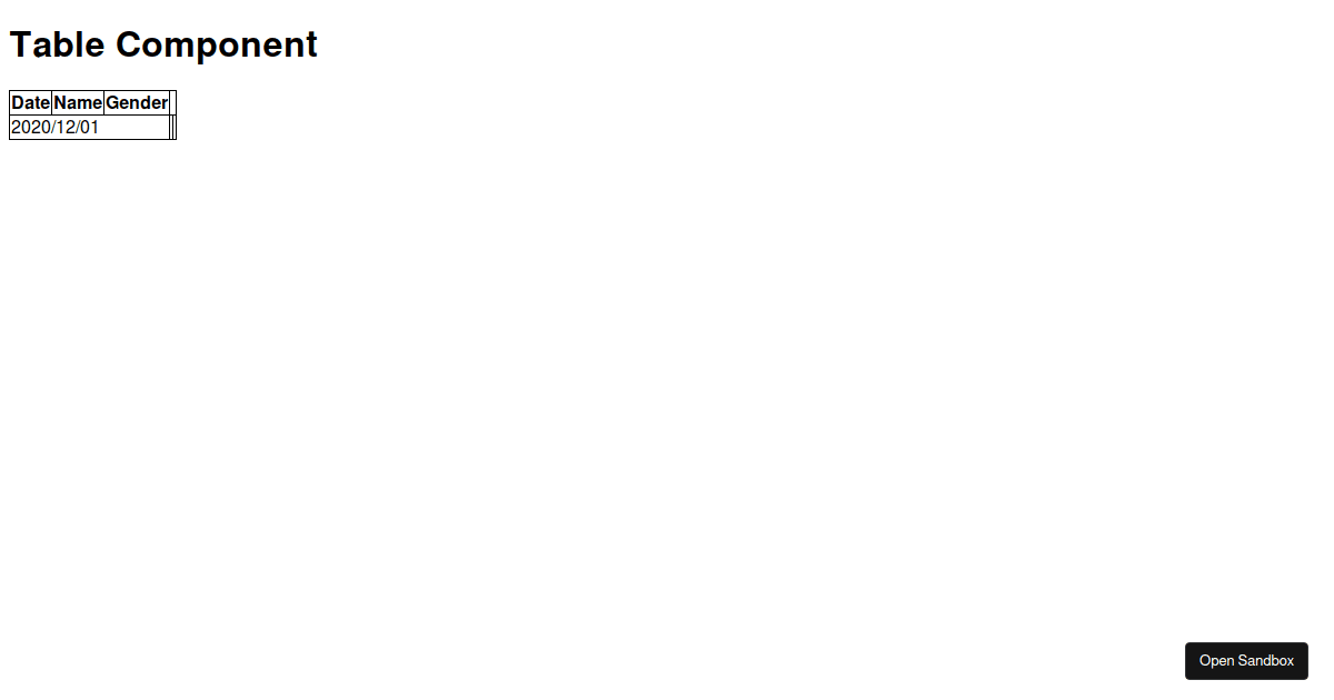 Table cell edit able - Codesandbox