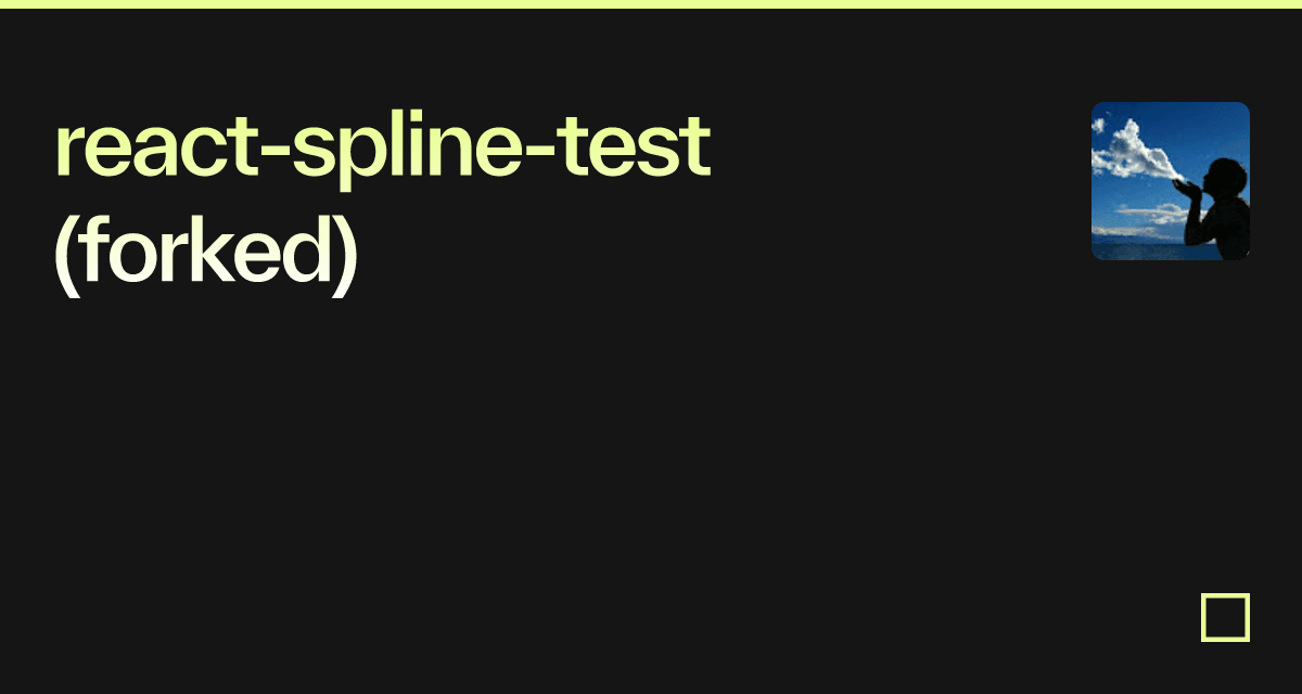 React Spline Test Forked Codesandbox