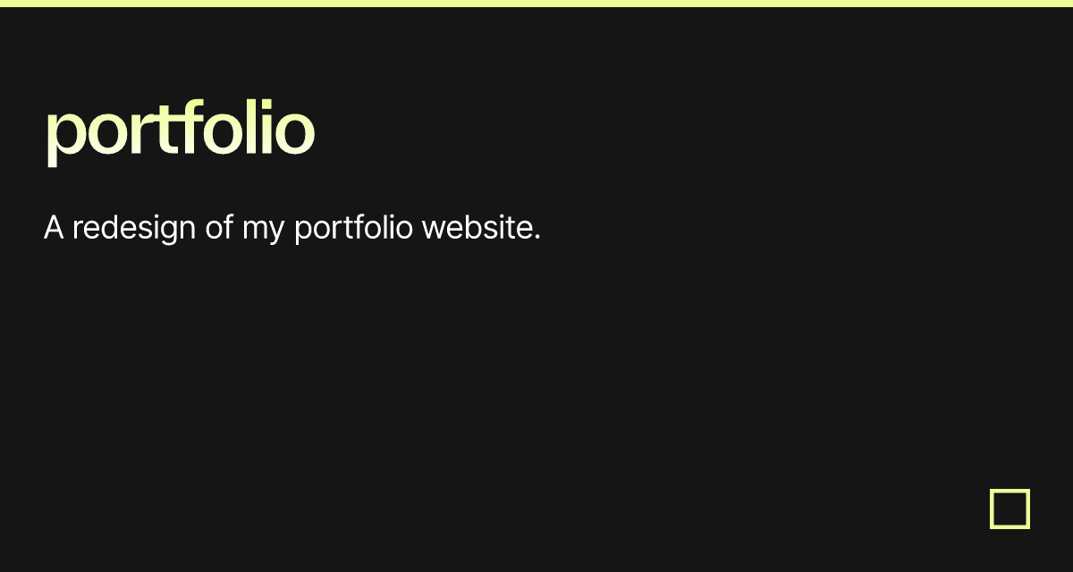 portfolio - Codesandbox