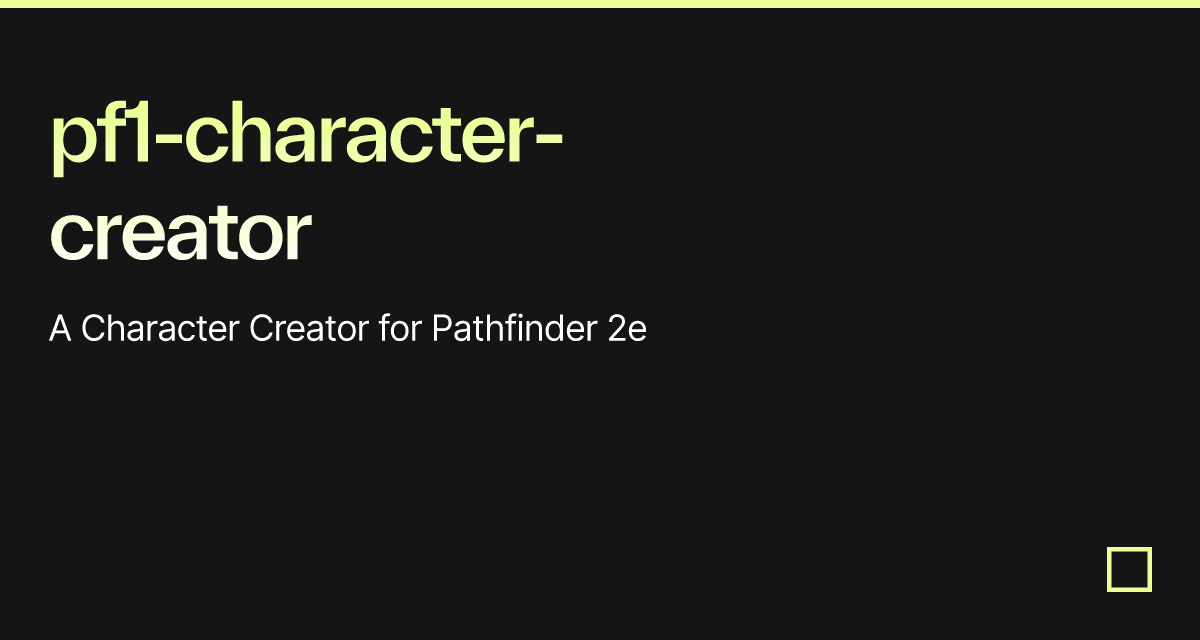 pf1-character-creator - Codesandbox