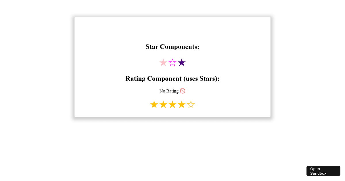 react-ratings-demo - Codesandbox