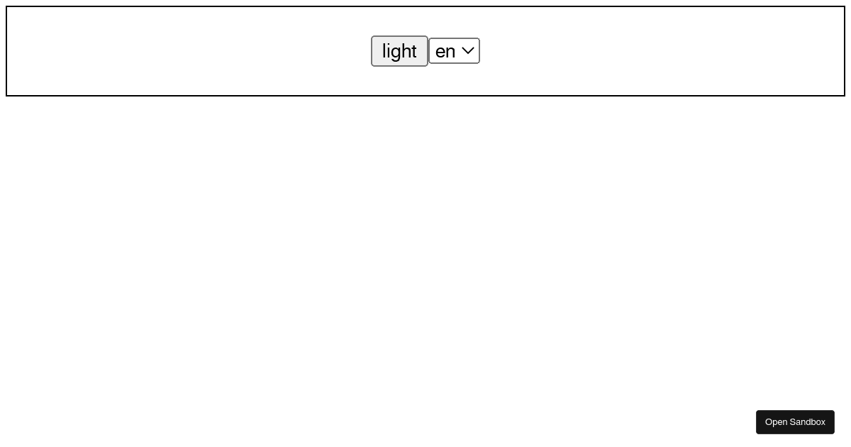 Example of React's new context API - Codesandbox