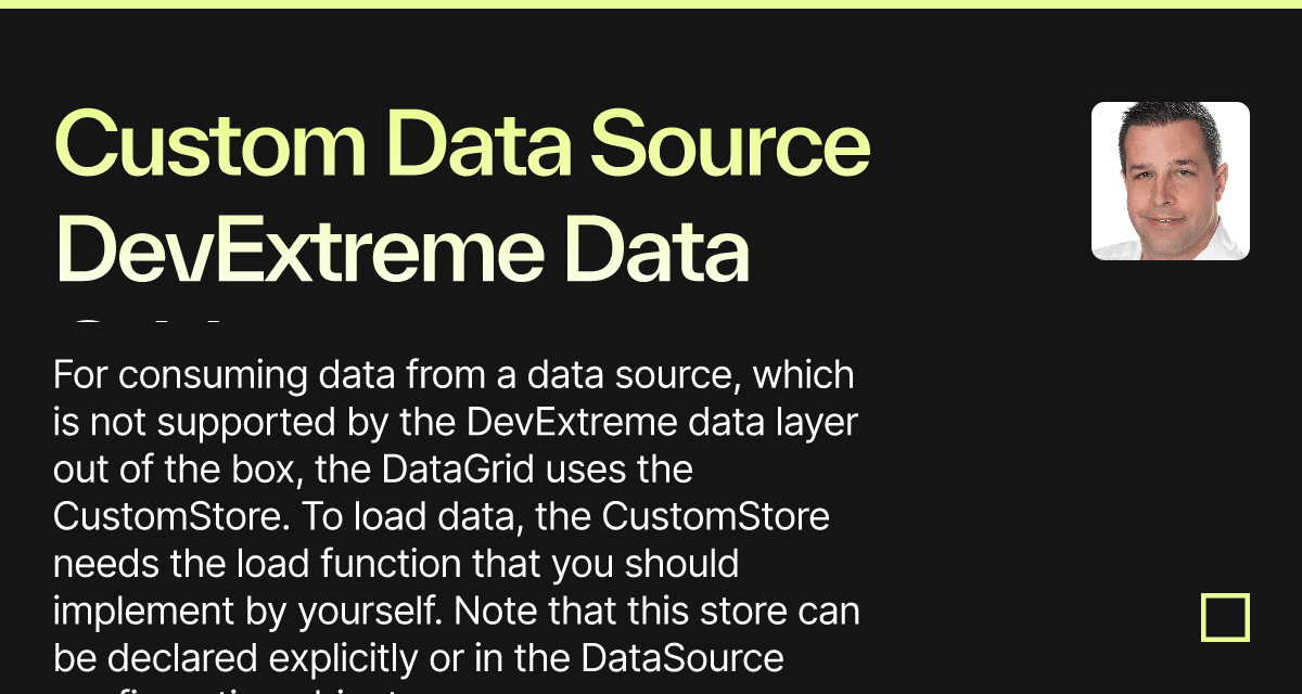Custom Data Source - DevExtreme Data Grid - Codesandbox