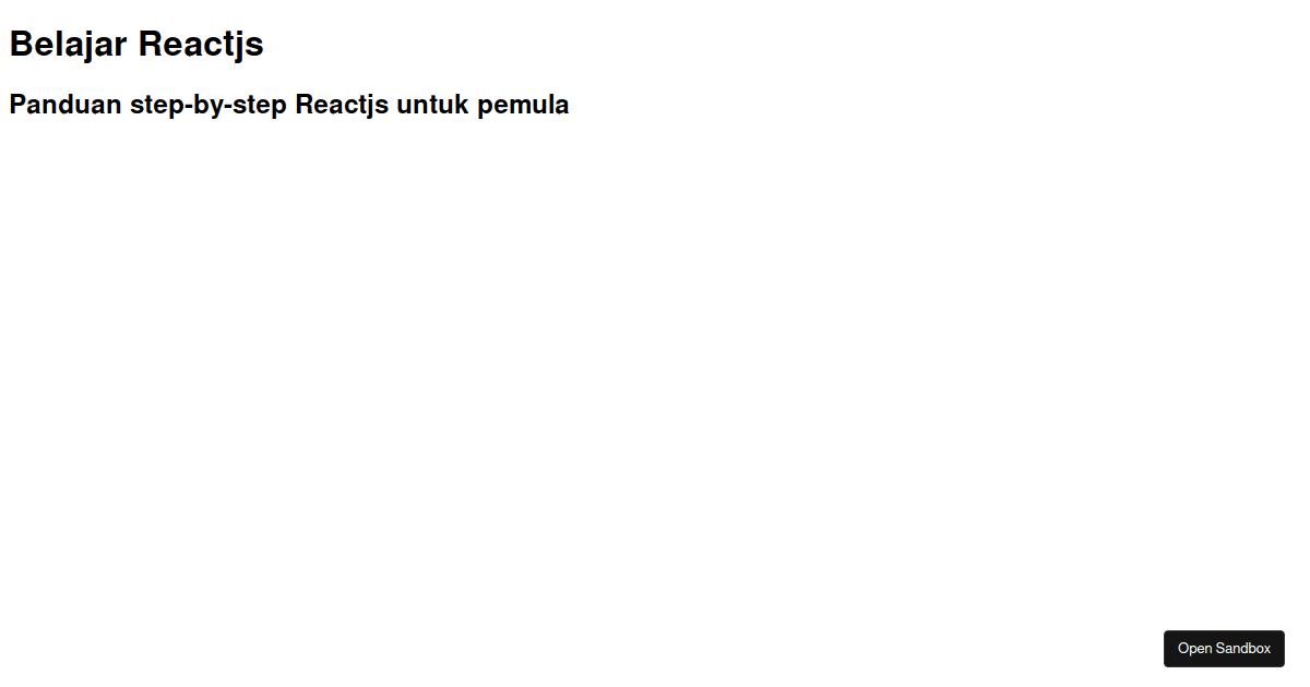 Contoh State - Codesandbox