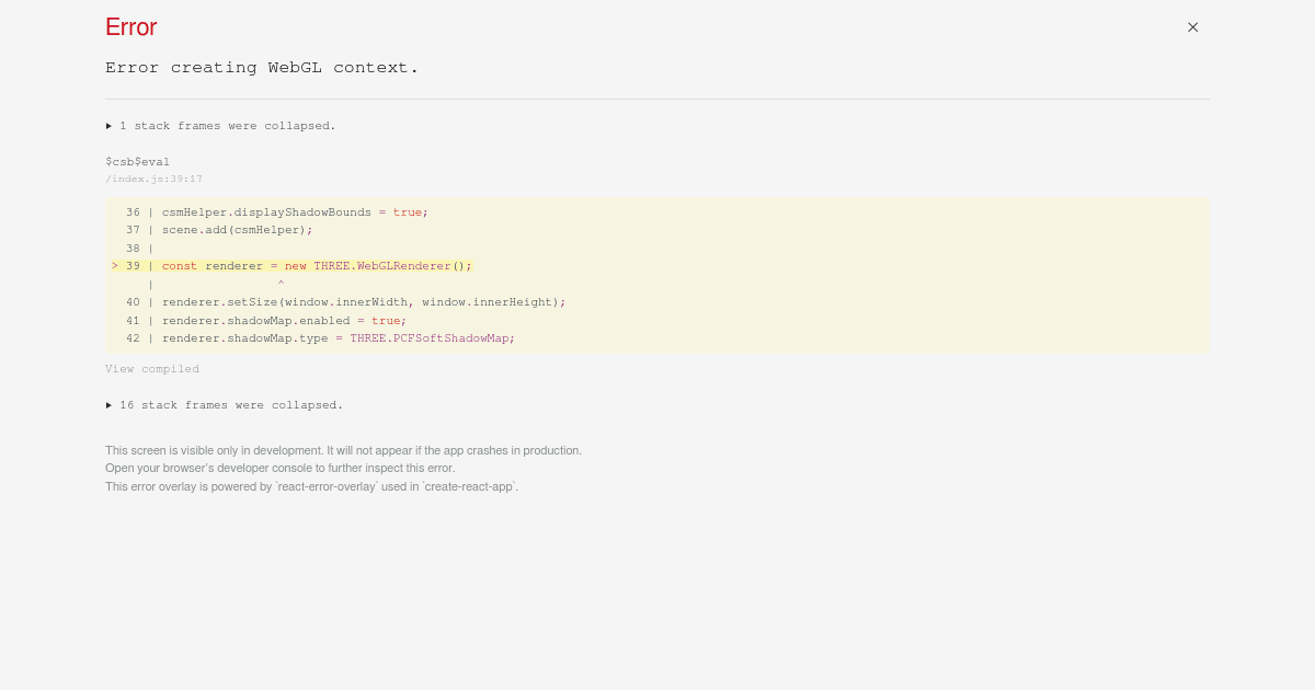 three.js bare example (forked) - Codesandbox