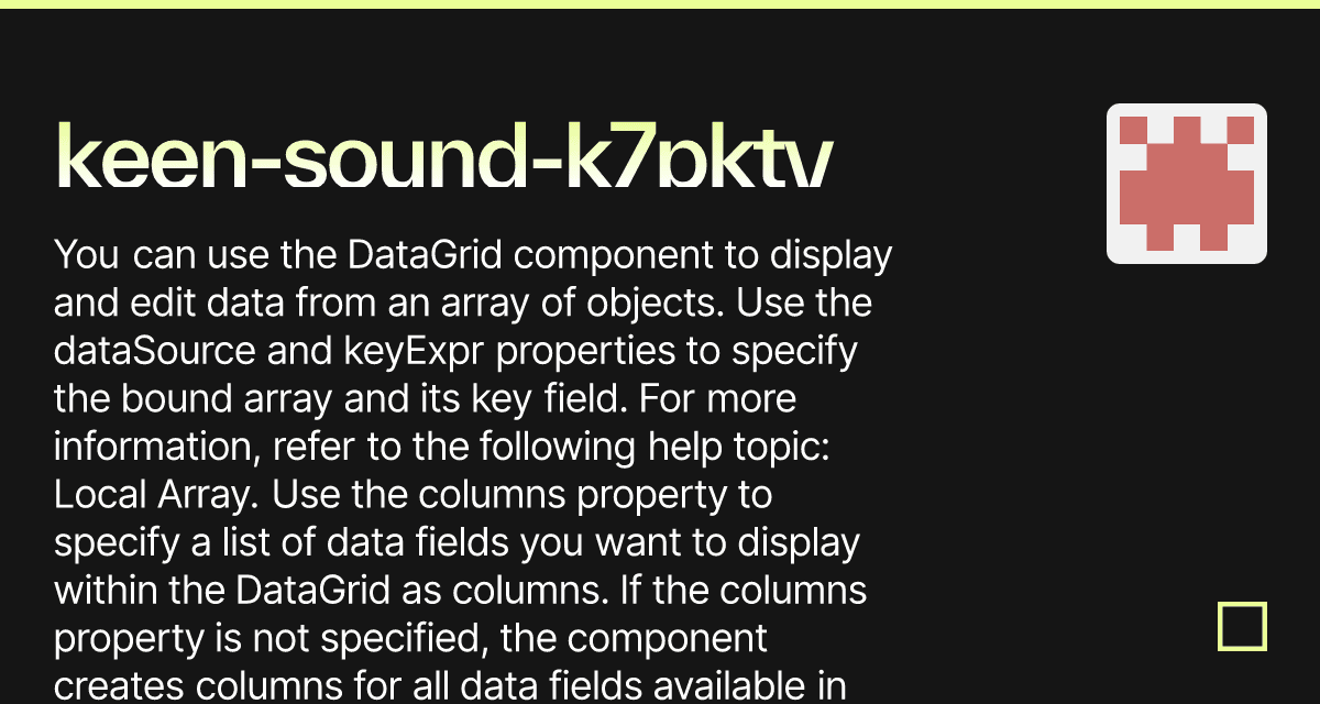 keen-sound-k7pktv - Codesandbox