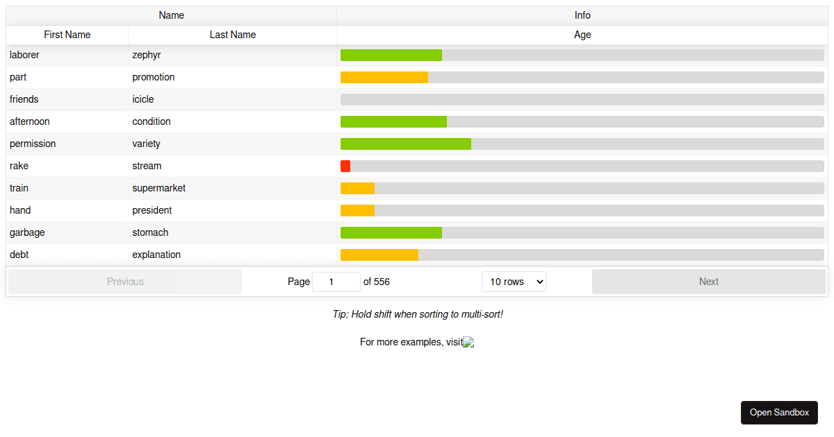 react-table-custom-column-widths - Codesandbox
