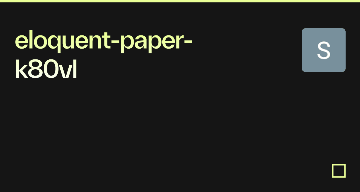 eloquent-paper-k80vl - Codesandbox
