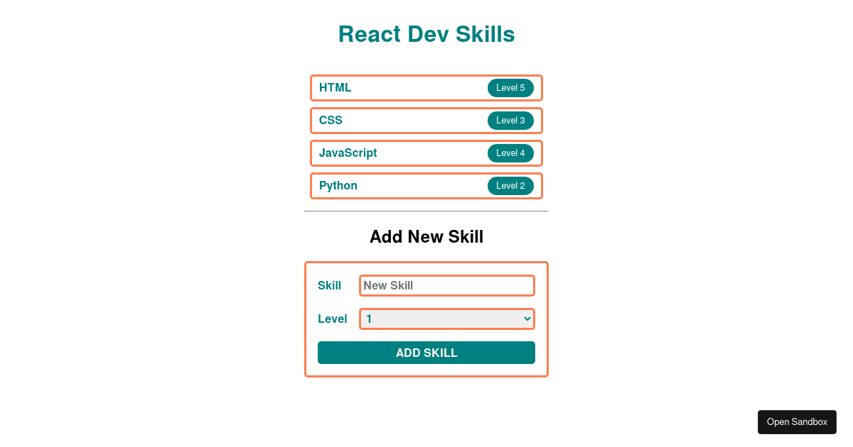 react-dev-skills-lab-rt - Codesandbox