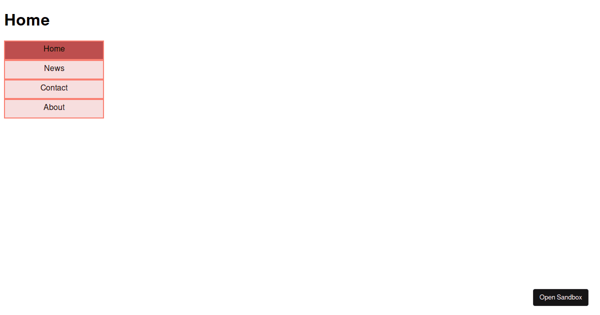 vertical nav bars - Codesandbox