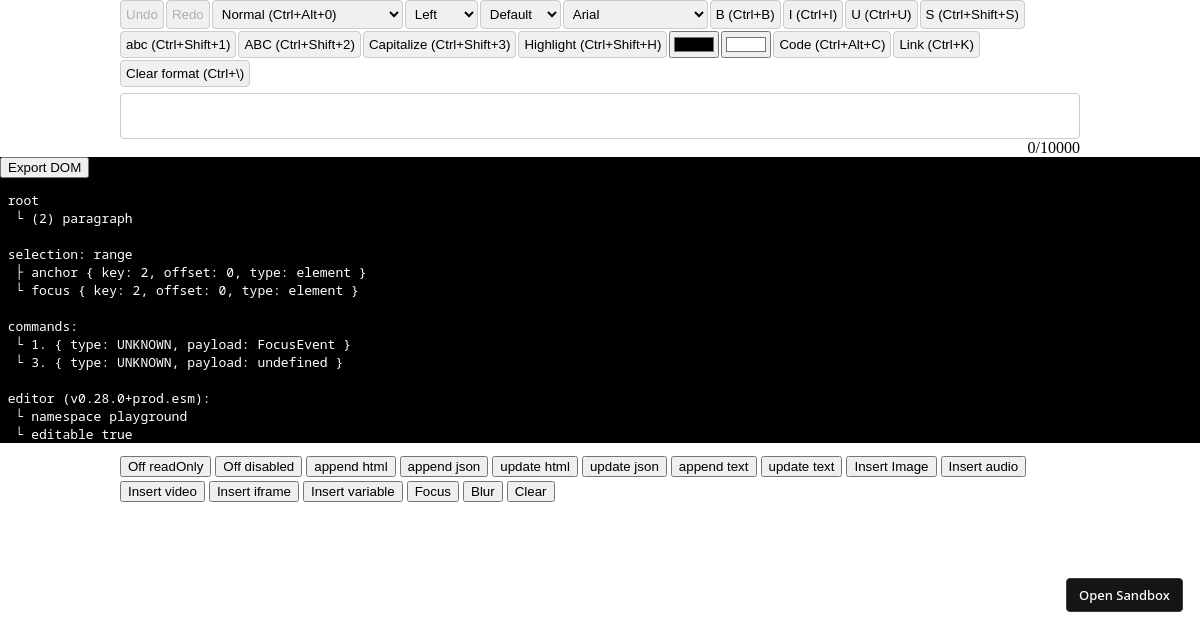 awesome-lexical-react-editor-codesanbox - Codesandbox