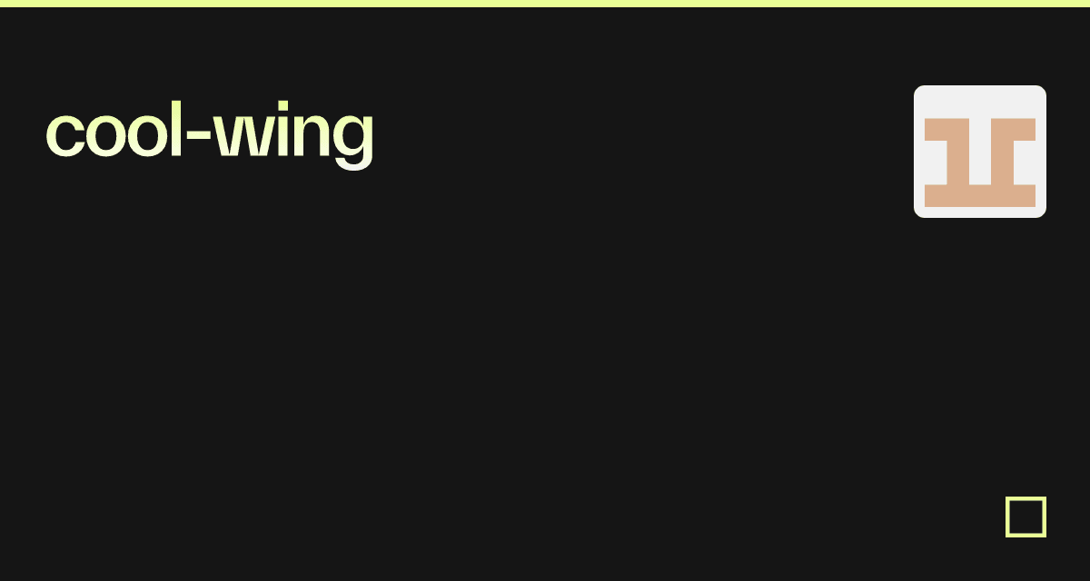 cool-wing - Codesandbox